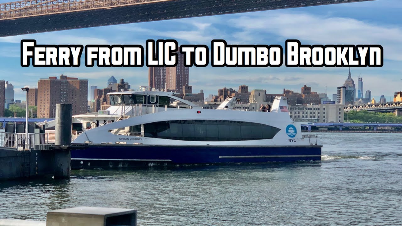 New York City ferry ride - Long Island City to Dumbo Brooklyn - YouTube