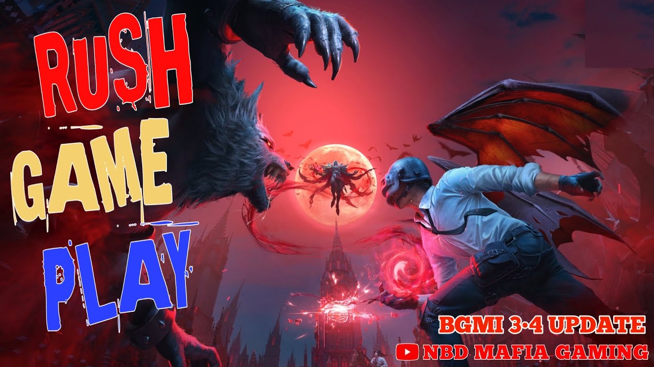 BGMI NEW 3.4 UPDATE VAMPIRE MODE || Rush Game Play || Bgmi Vampire mode ...