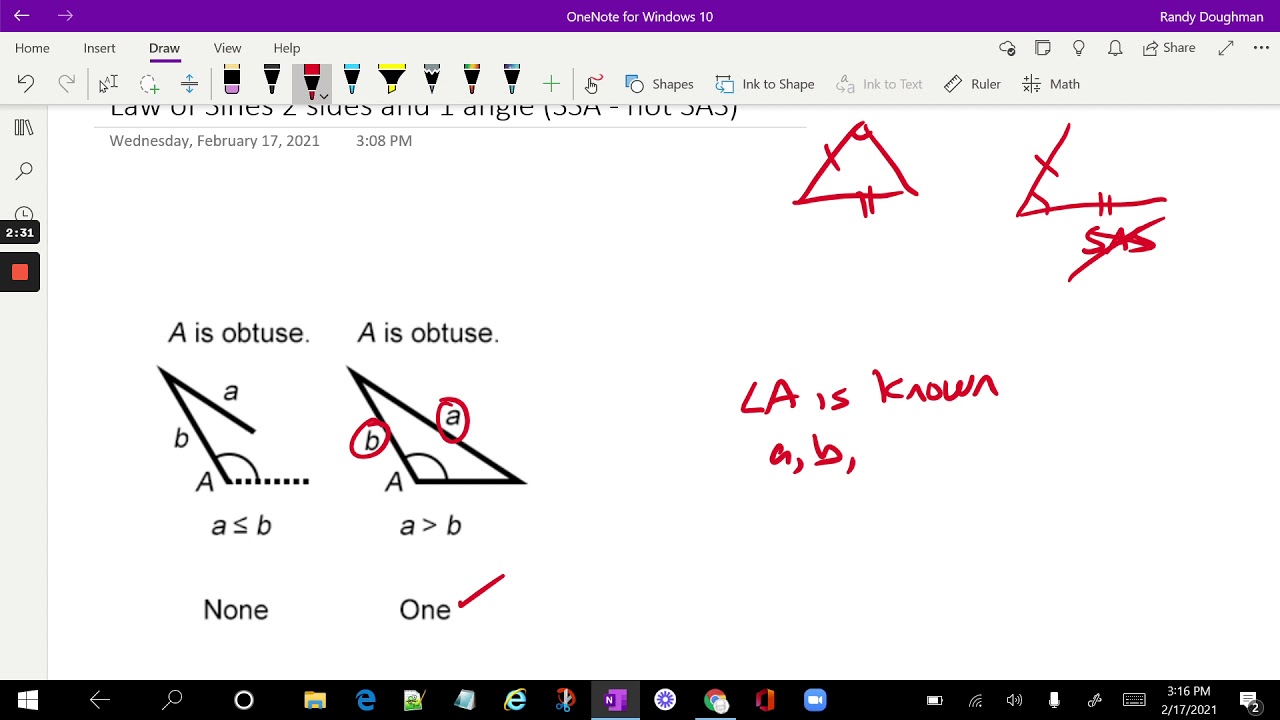 Law Of Sines Explained 2 Angles And Non Included Side YouTube Law Of Sines Explained 2 Angles And Non Included Side YouTube