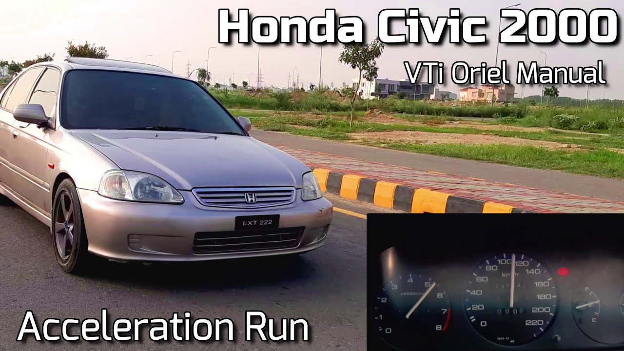 Honda Civic VTi Oriel 2000 Acceleration | 0--100 | Handling - YouTube
