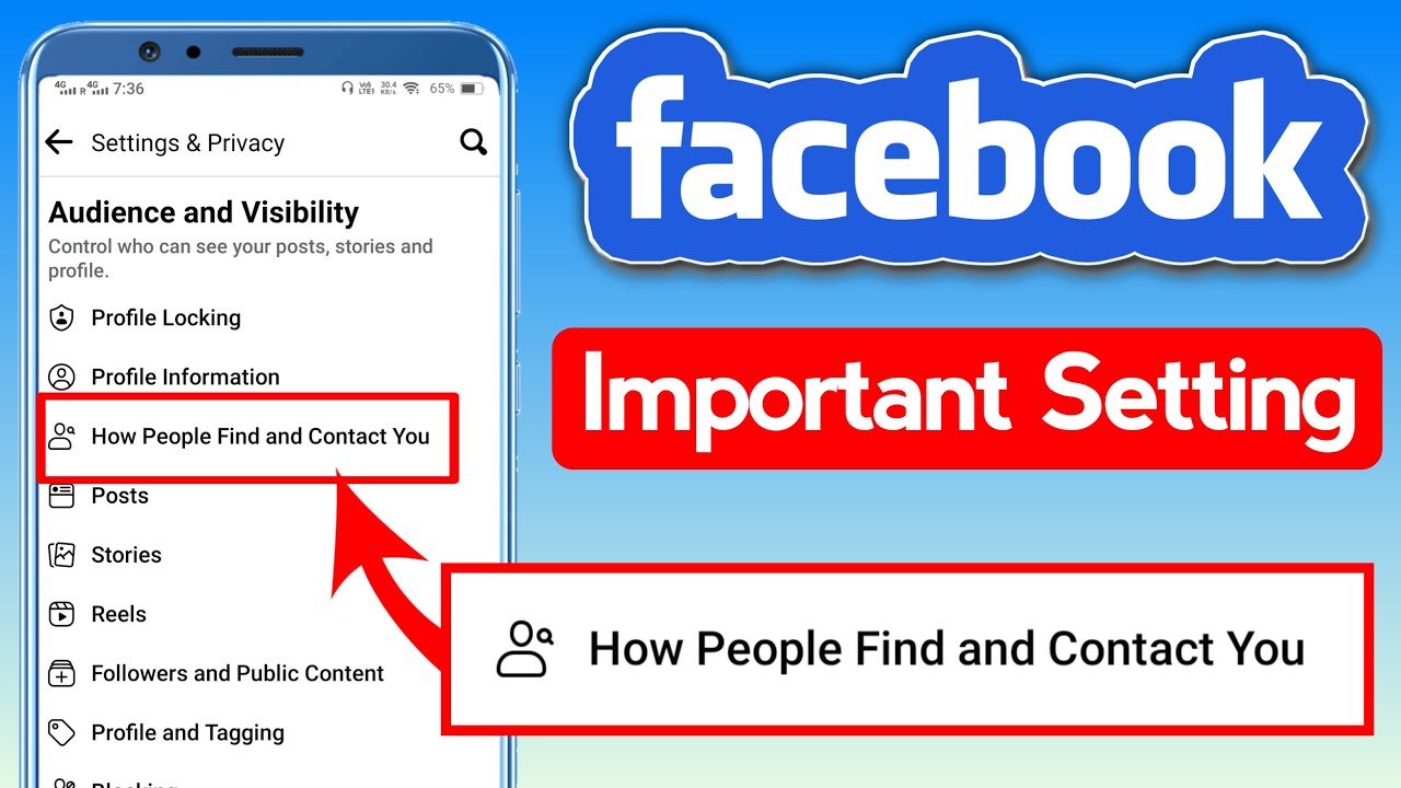 How people find and contact you on Facebook | Facebook most important ...