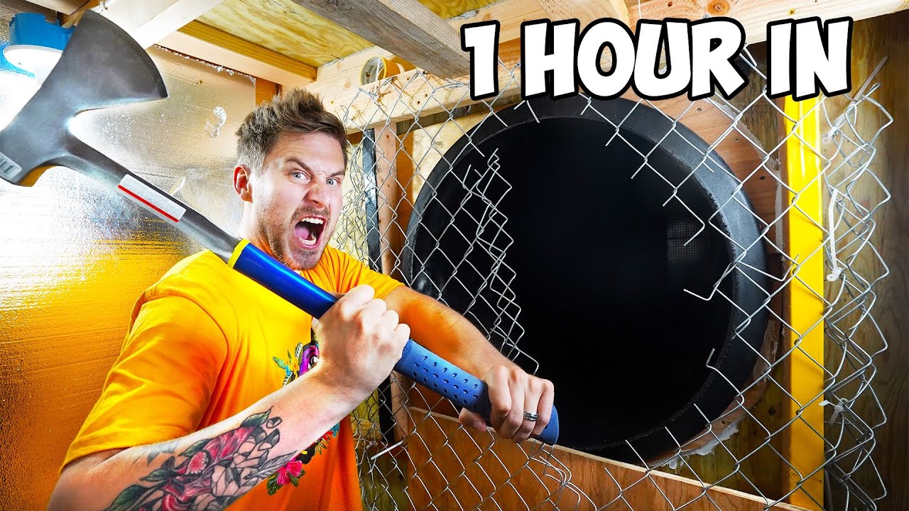 BREAK OUT OF UNDERGROUND BUNKER *Escape Challenge* - YouTube