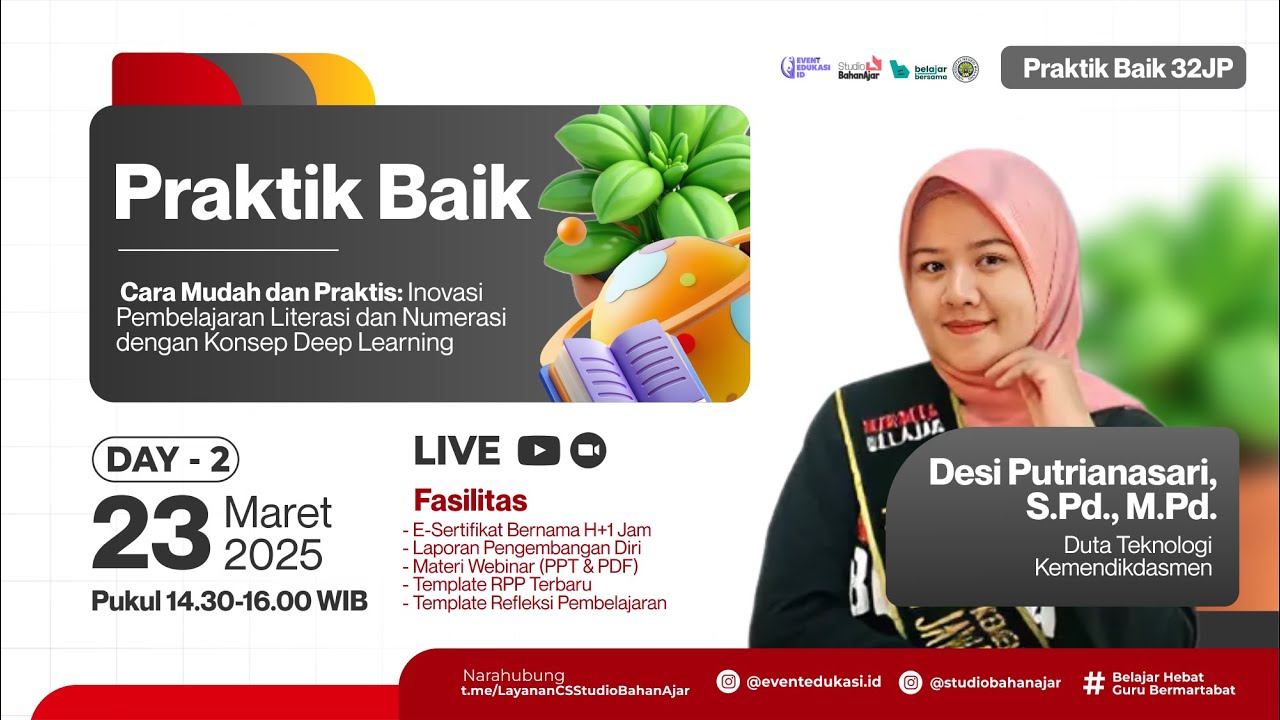 H2 - Webinar Inovasi Pembelajaran Literasi dan Numerasi dengan Konsep Deep Learning - YouTube