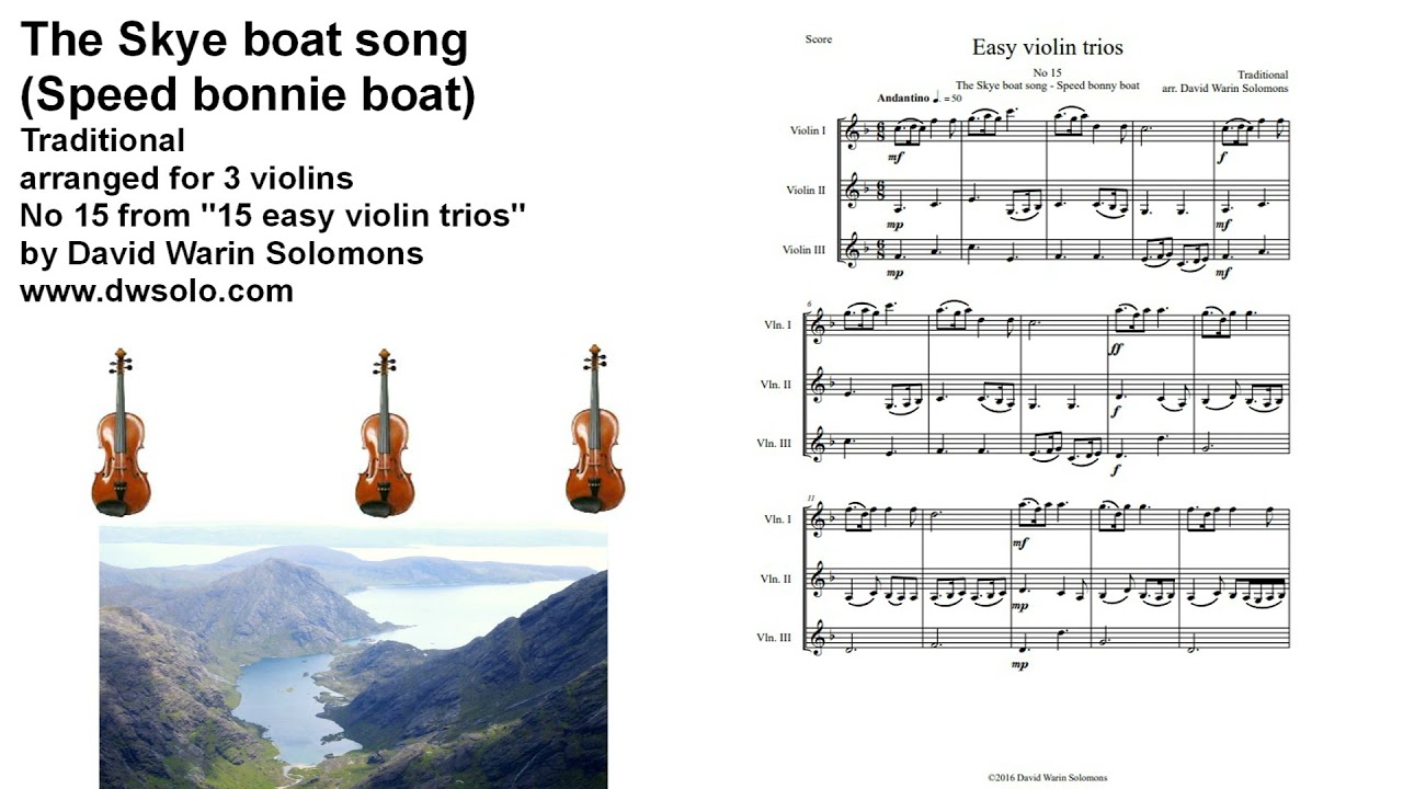 3 Songs from 15 easy violin trios - YouTube