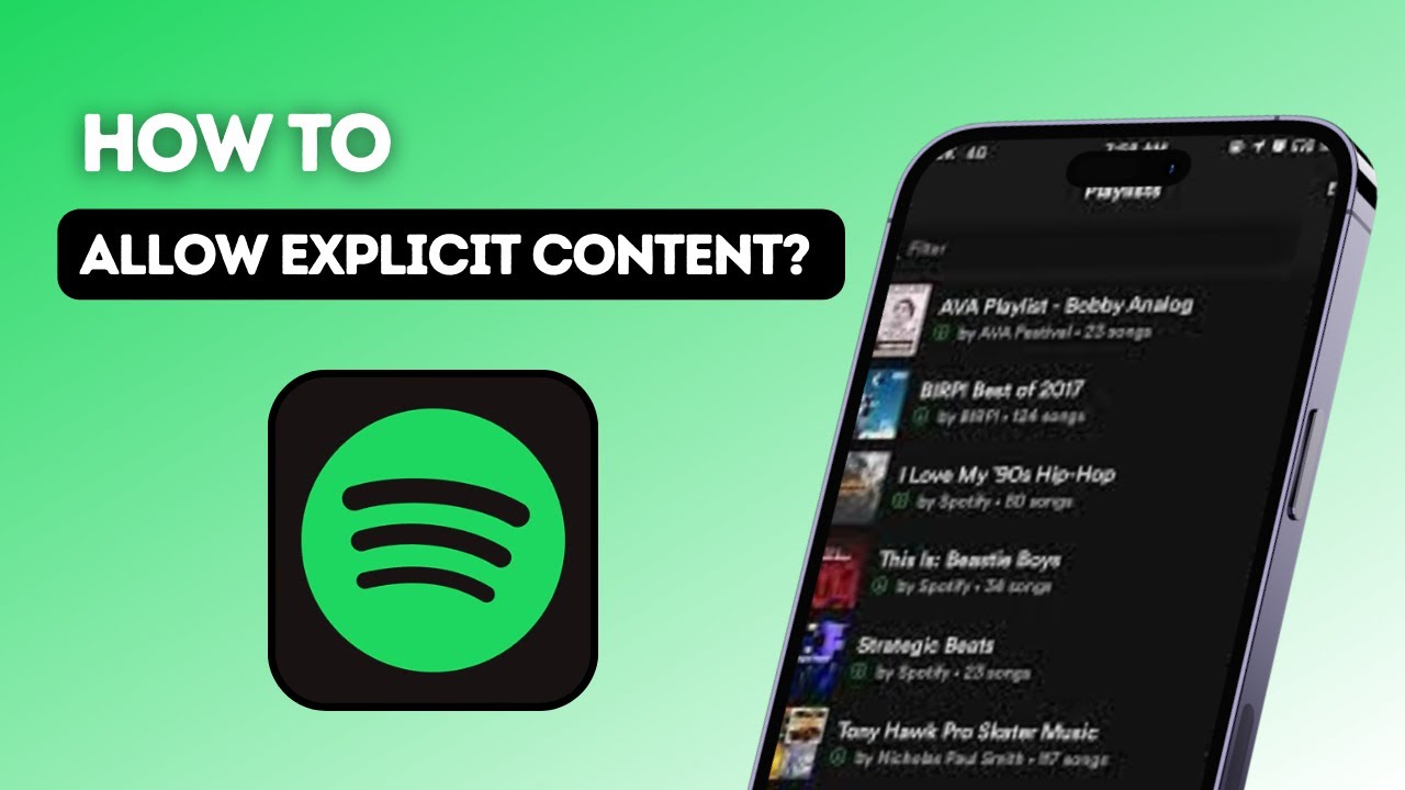 How to allow explicit content on Spotify? - YouTube