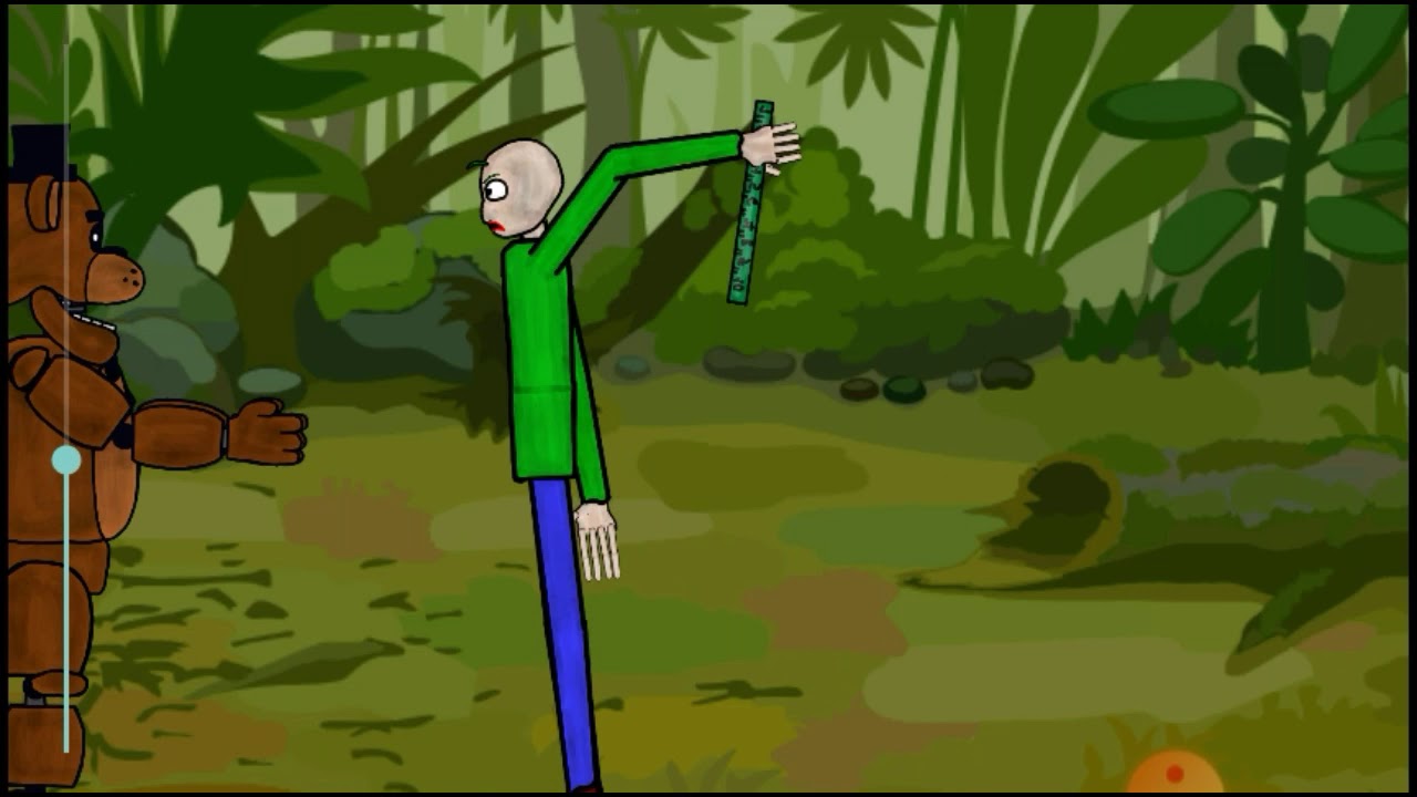 Freddy fazbear vs baldi|drawing cartoons 2 animation - YouTube