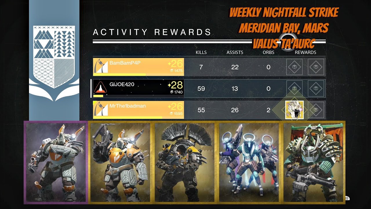 Destiny Weekly NightFall Strike Camp Spot - Meridian Bay, Mars - YouTube