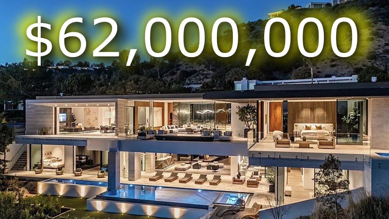 Touring a $62,000,000 MEGA MANSION with PANORAMIC VIEWS in Beverly ...
