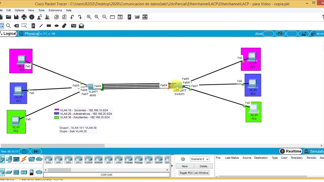 Etherchannel-LACP, VLANS - YouTube