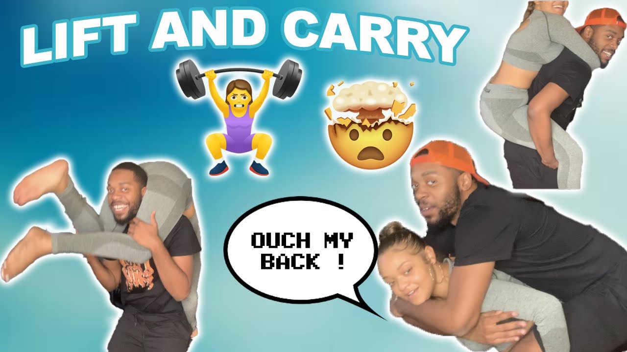 COUPLES LIFT & CARRY CHALLENGE! *HILARIOUS* - YouTube