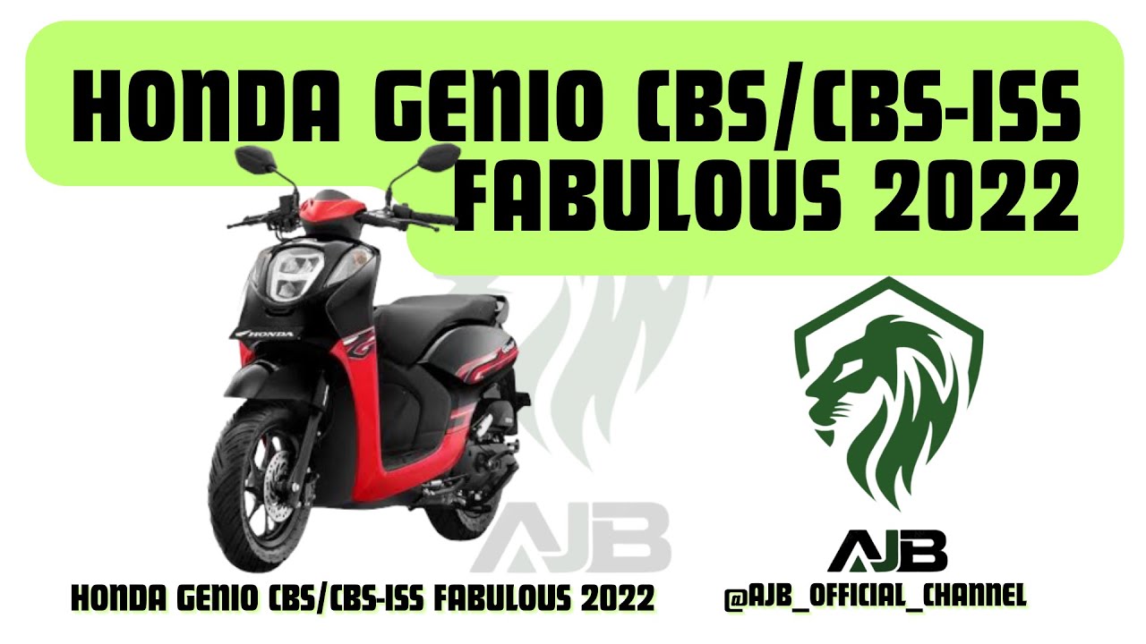 HONDA GENIO CBS/CBS-ISS FABULOUS TAHUN 2022 || STRIPING HONDA GENIO CBS ...