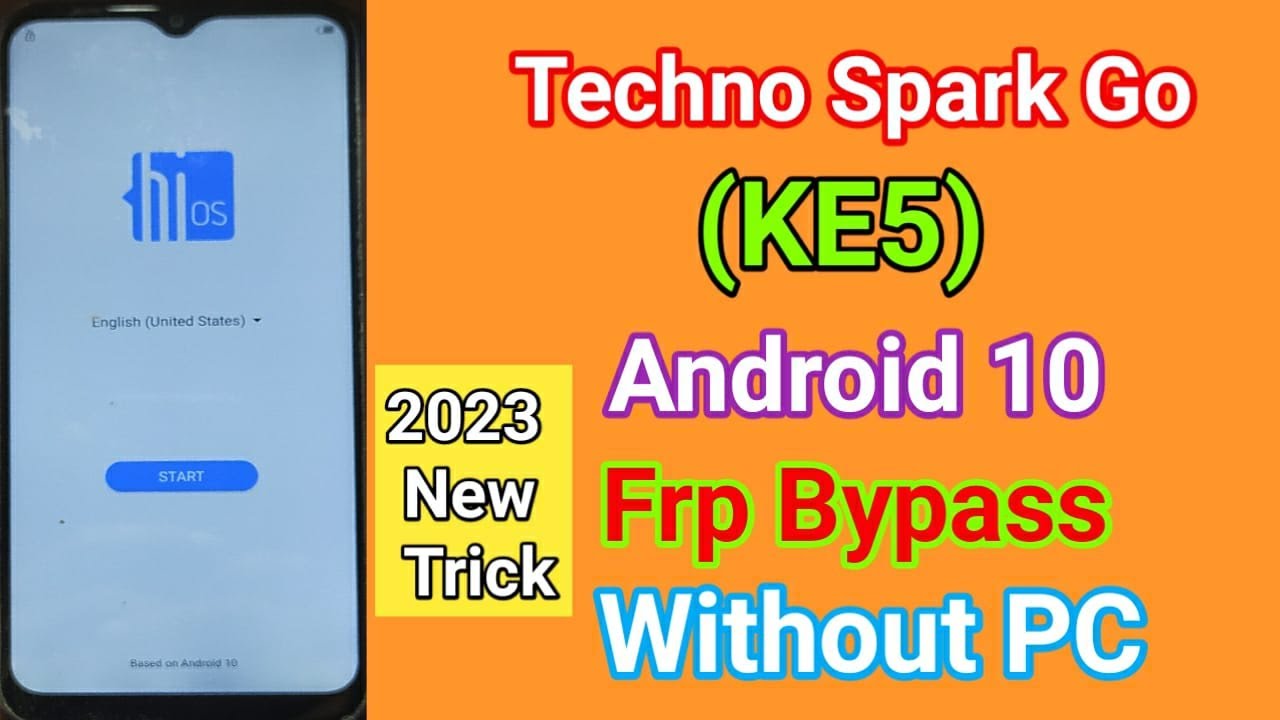 Techno spark go (KE5) Android 10 frp bypass 2023 | techno ke5 google ...
