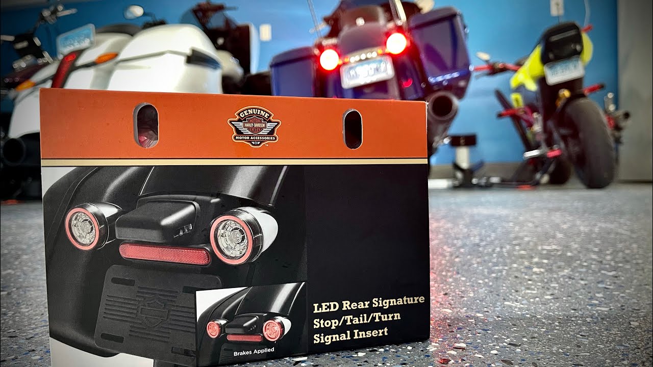 Harley Davidson Rear Signature LED Turn Signal Inserts - Competition ...