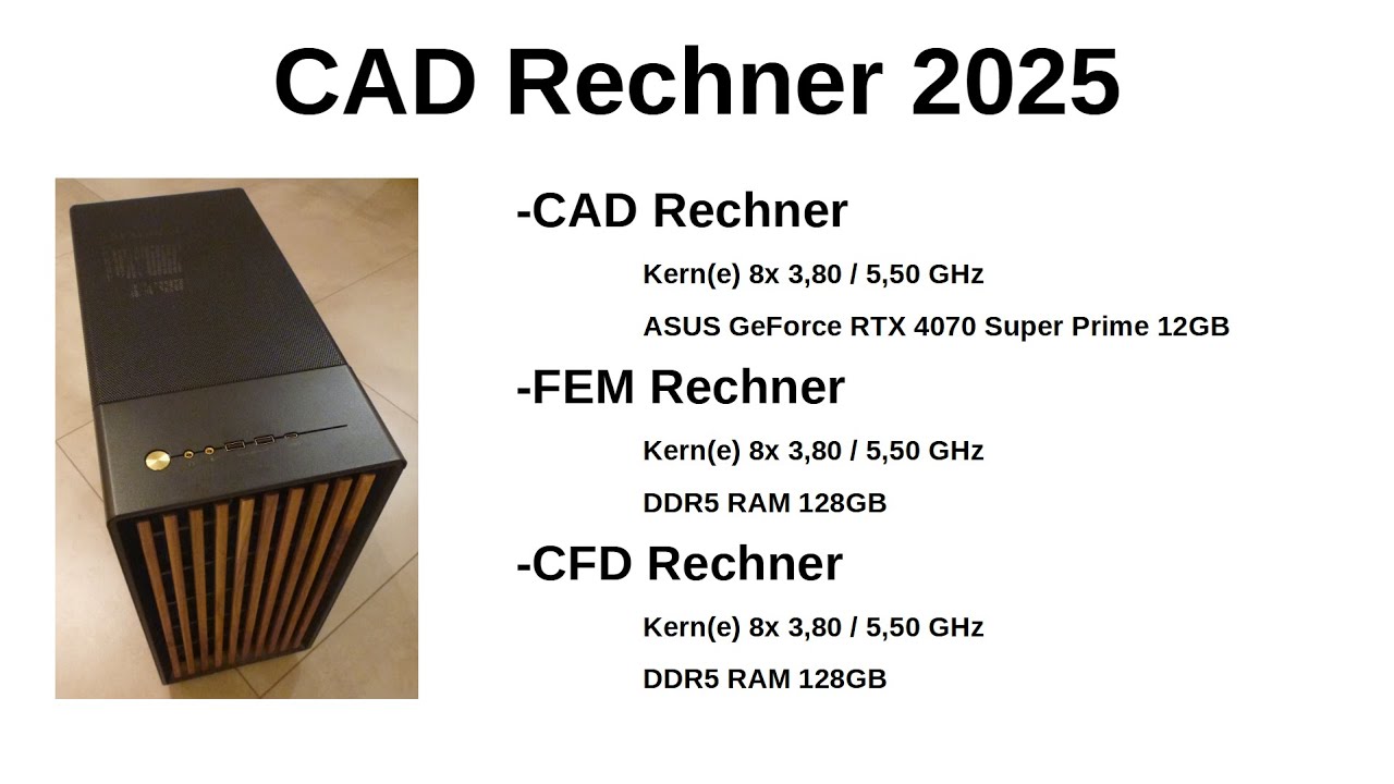 CAD Rechner 2025 S006 – Leitfaden für CAD, FEM, CFD, Photogrammetrie ...