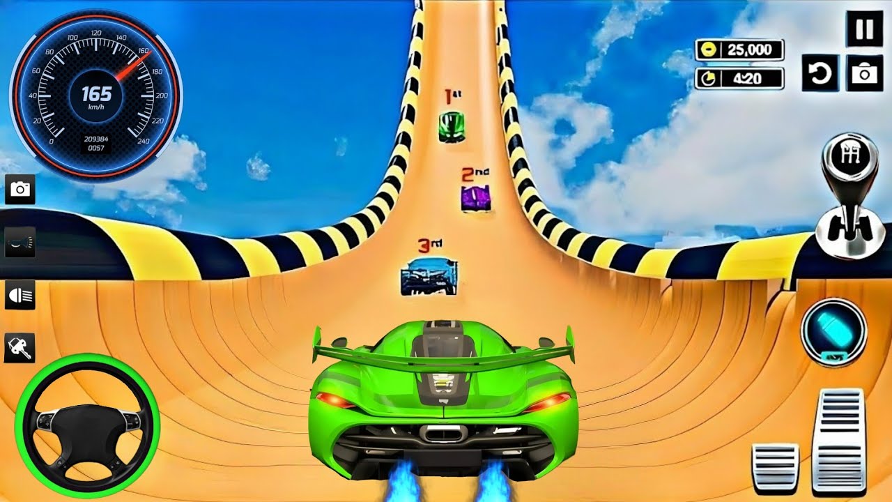 Mega Ramp Car Racing Gameplay – Extreme Ramp Car Stunt Master Driving ...