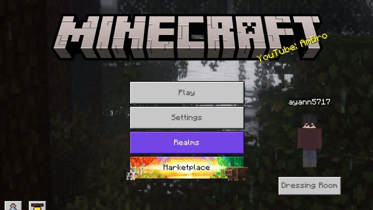 Minecraft - Animated panorama UI raining forest - Texture pack - For ...