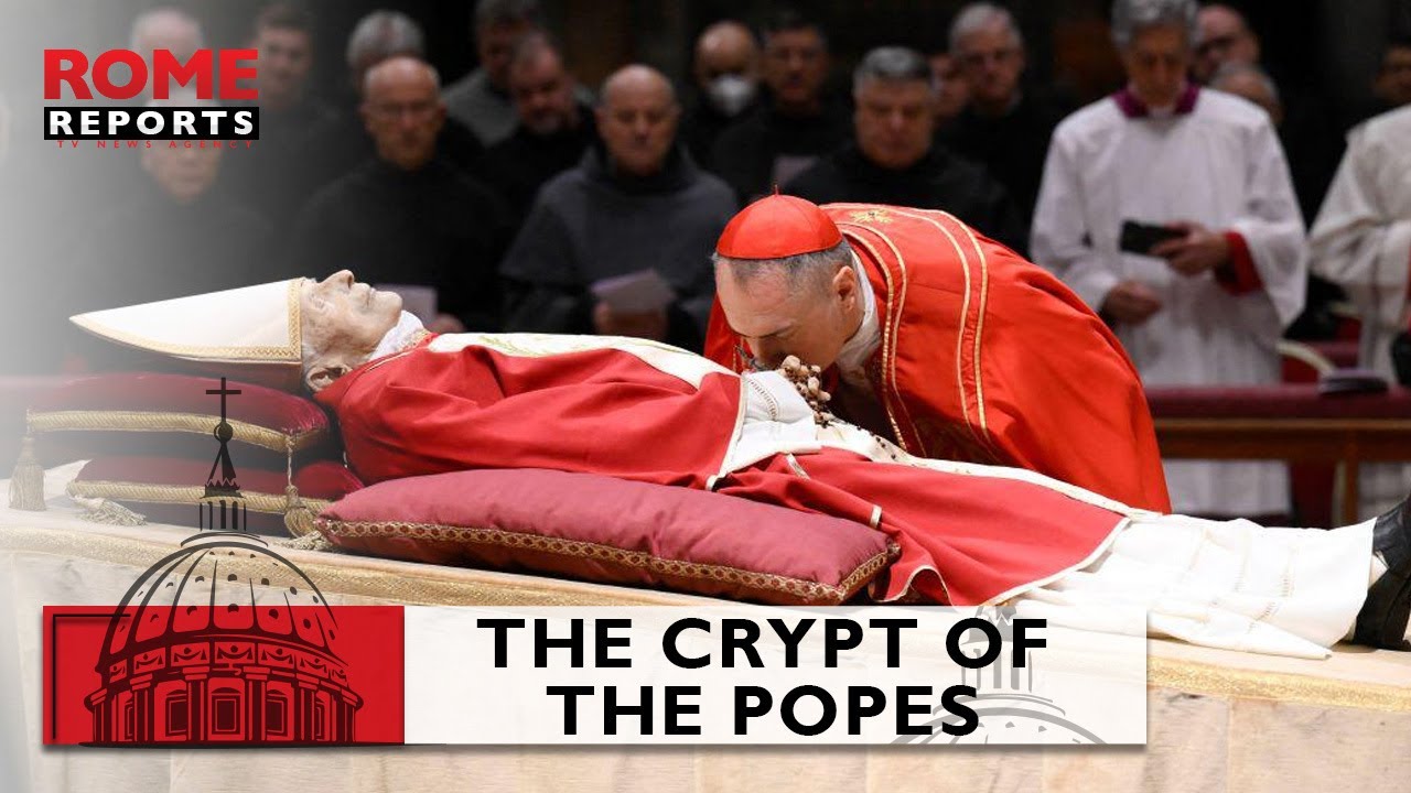 #Pope emeritus Benedict XVI's remains interred in the Crypt of the ...