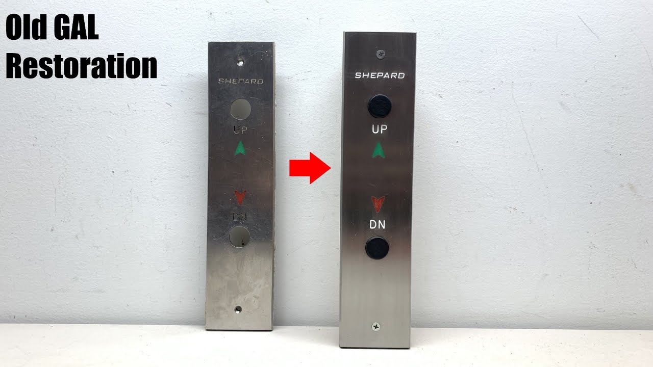 Restoring and Building an Old GAL Elevator Call Button - YouTube