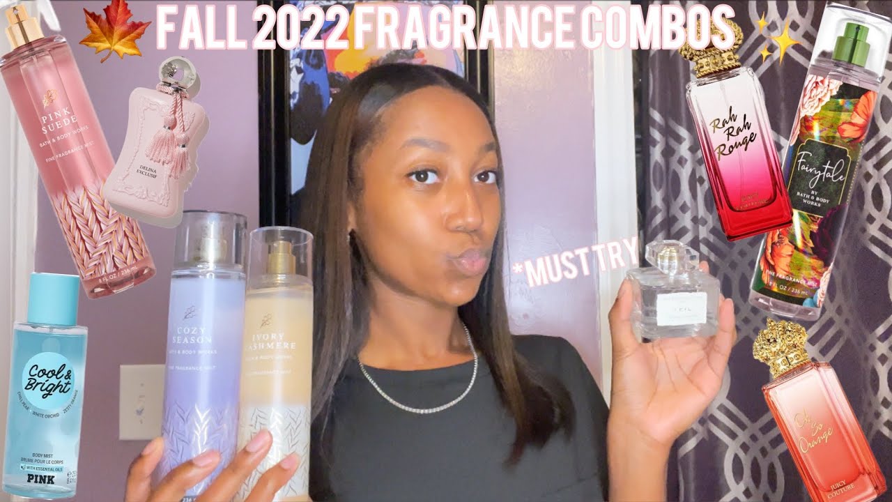Fall 2022 perfume combos🍁| bath and body works, pink, and more - YouTube