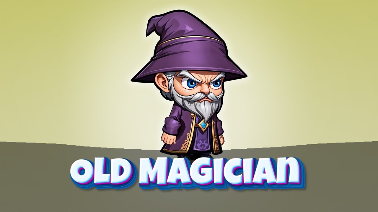 Old Magician 2D Animated Character Spriter || #2dcharacteranimation ...