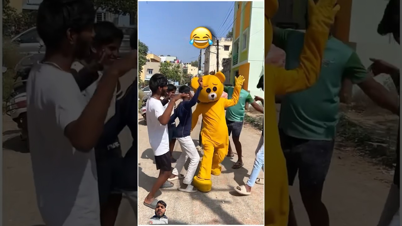 Tumk tumk 😂 #funny #teddy #teddybear #comedy #prank #mrcrazy # ...
