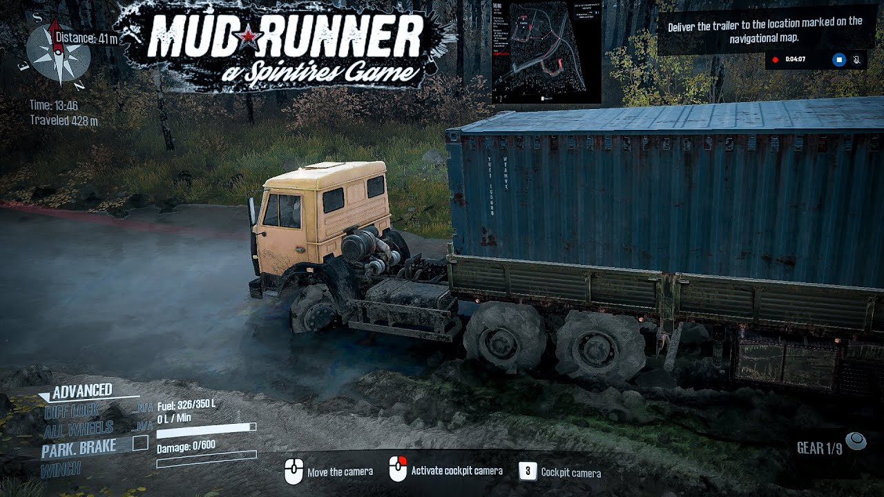 Spintires: MudRunner - American WildsChallenge #1 - The Rig😎😎😉. ----pc ...