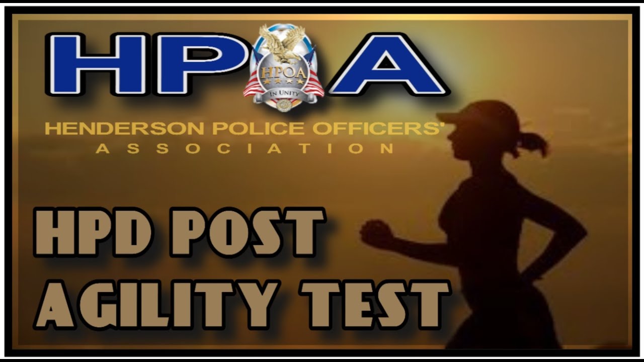 Henderson Police Department conducts POST Agility Practice Test - YouTube