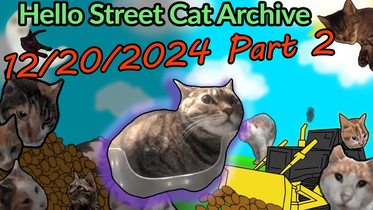 Ms. Rattle's Lovely Loaf Spotted! 12 Hours of Hello Street Cat 🐈😸 12/20/24 Pt 2 - YouTube