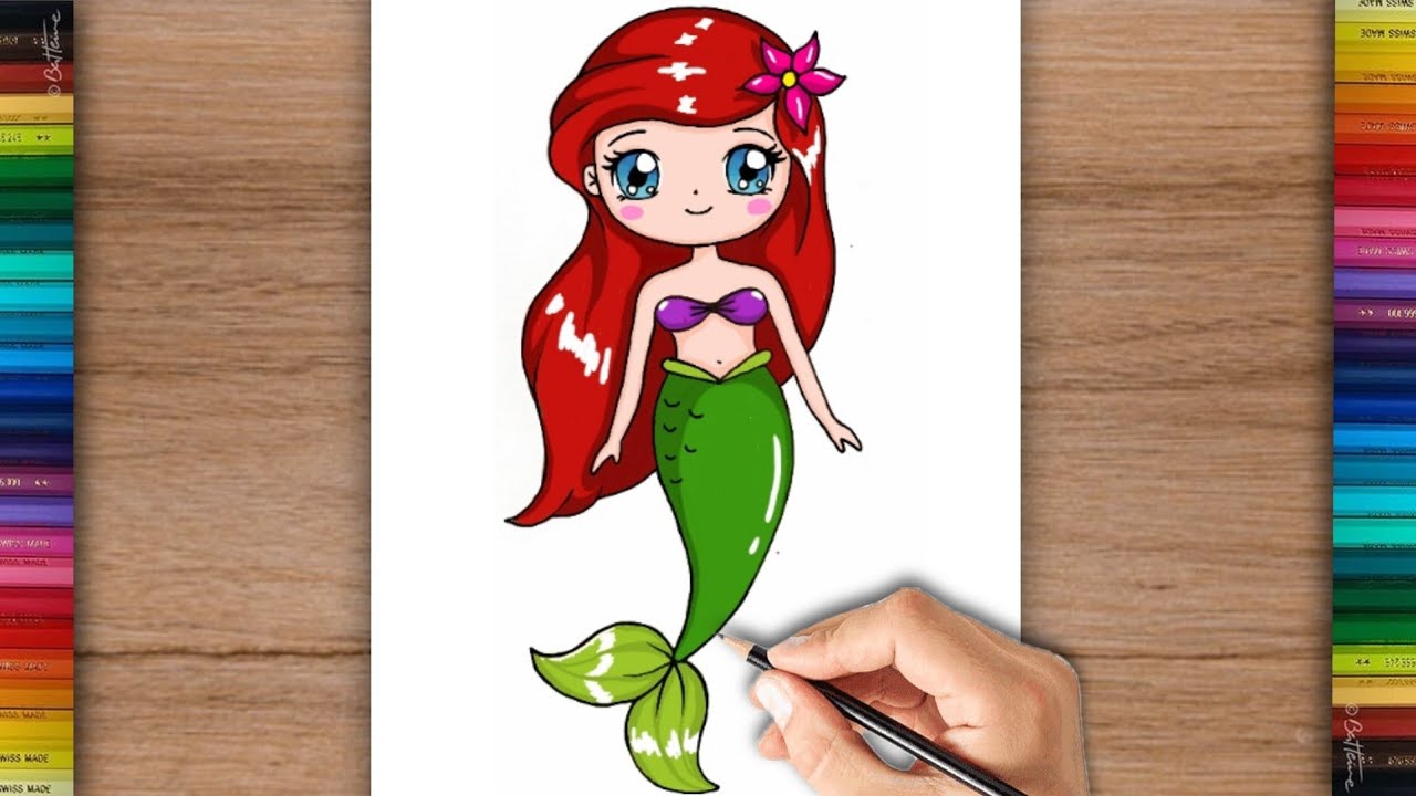 How to Draw Ariel from The Little Mermaid || Disney Princess - YouTube