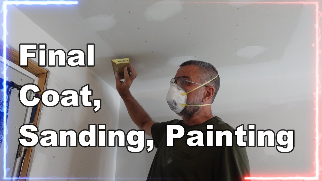 How to Finish (Spackle) Sheetrock Pt 2 - Addition Build 46 - YouTube