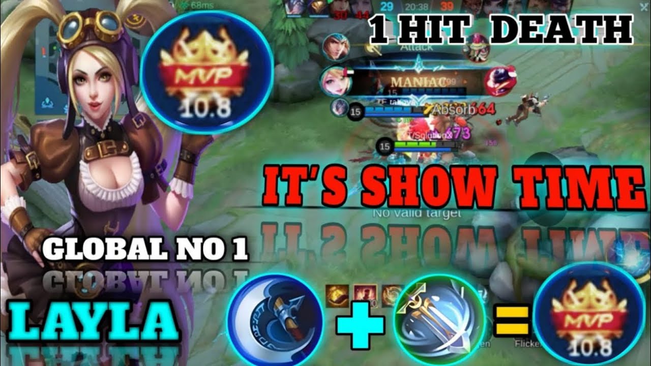 LAYLA 1 HIT DEATH #layla #mlbb #solutionx - YouTube
