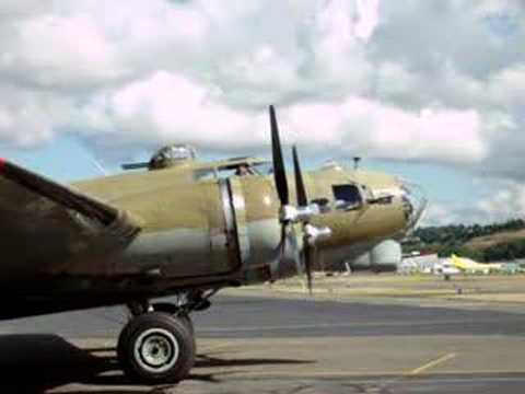 B-17G Nine-0-Nine Engine Start-Up - YouTube