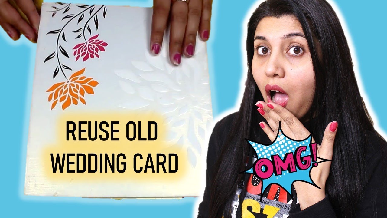 How to Reuse Old Wedding Cards at Home II Recycling II Creative Diaries ...