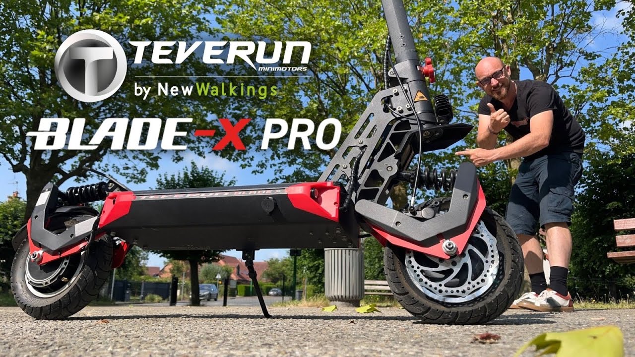 Teverun blade x pro ! trottinette électrique puissante au look original ...