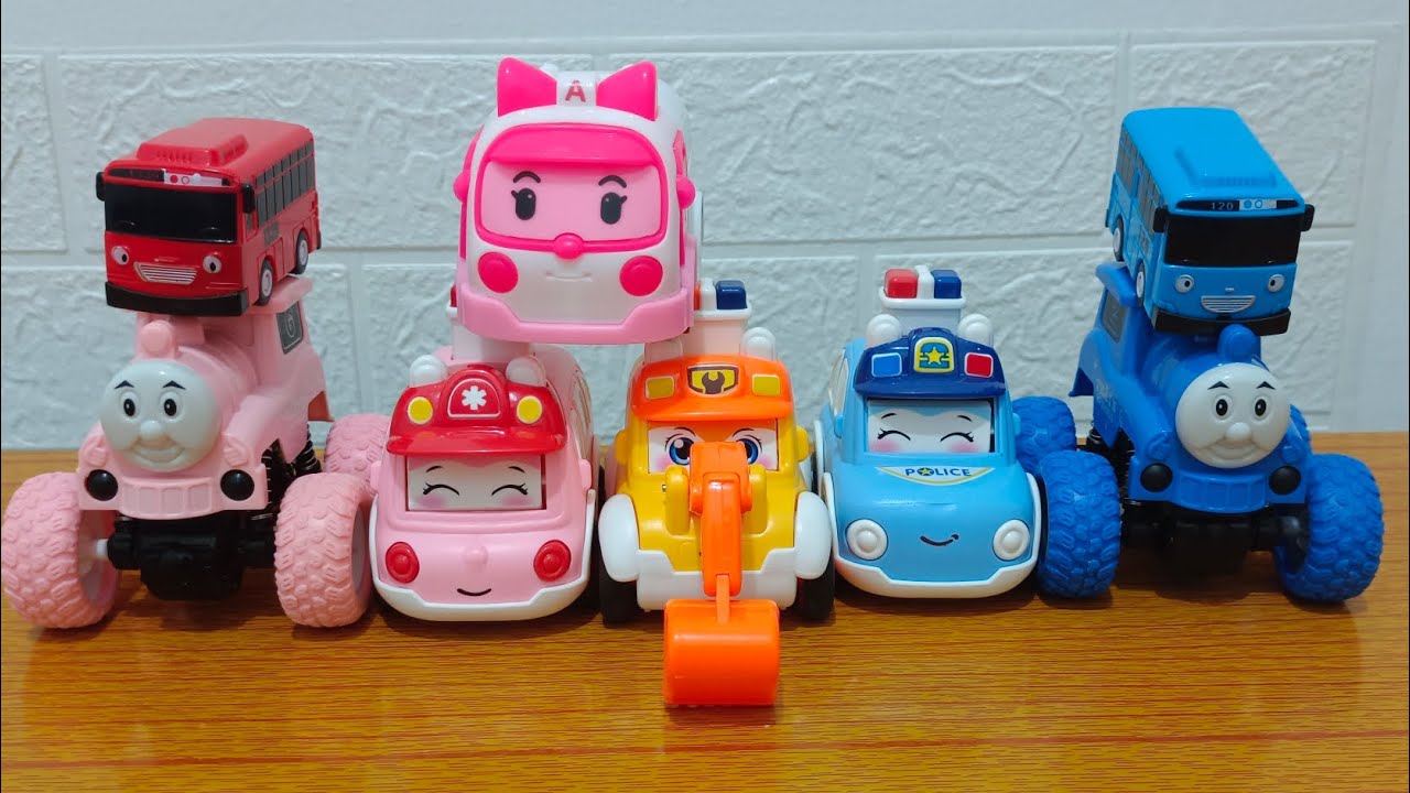 Robocar Poli, Thomas Train, Bus and Other Toys Ready to Play #2 - YouTube