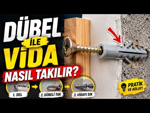 Çekpas.com | Plastik Dübel ile Vida Nasıl Takılır? - Adım Adım Doğru Montaj