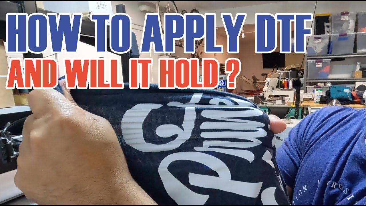 HOW TO APPLY DTF TRANSFER PRINTS ONTO A SHIRT - PRINTED MERCH (S:09/Vlog 056) - YouTube