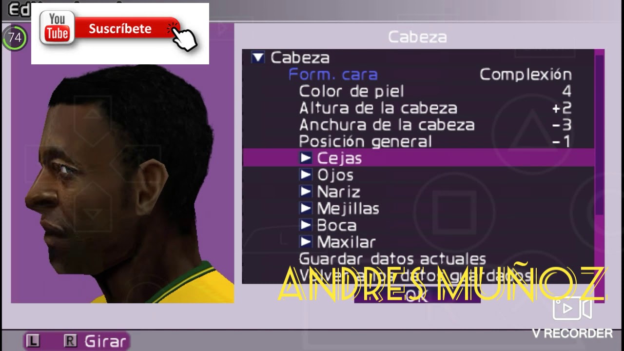 Face de Pele y Robinho pes psp - YouTube