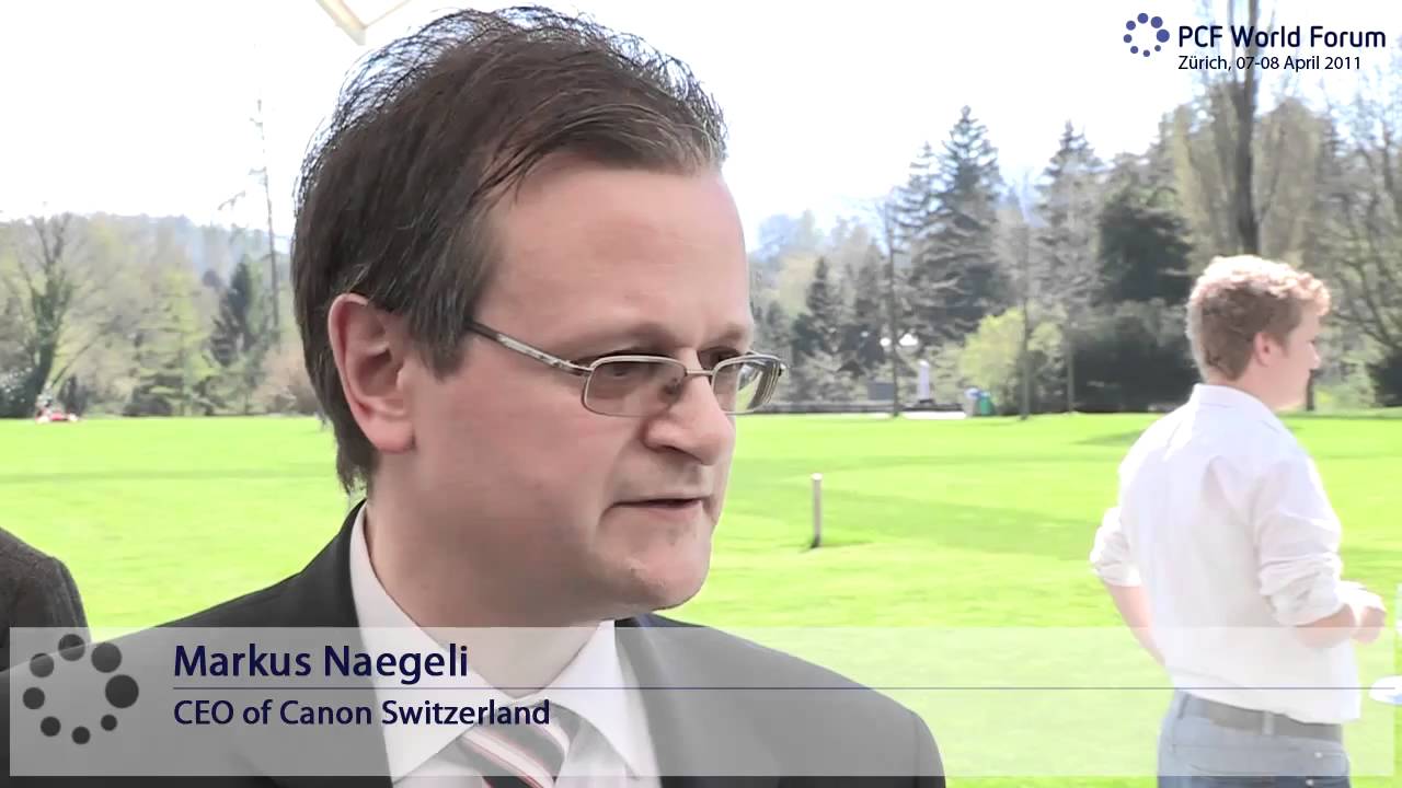 Markus Naegeli, CEO of Canon Switzerland at 5th PCF World Summit - YouTube