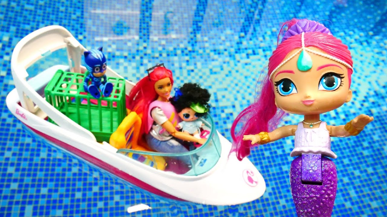 Barbie & LOL Surprise doll saves Mermaid doll – Play toys and dolls ...