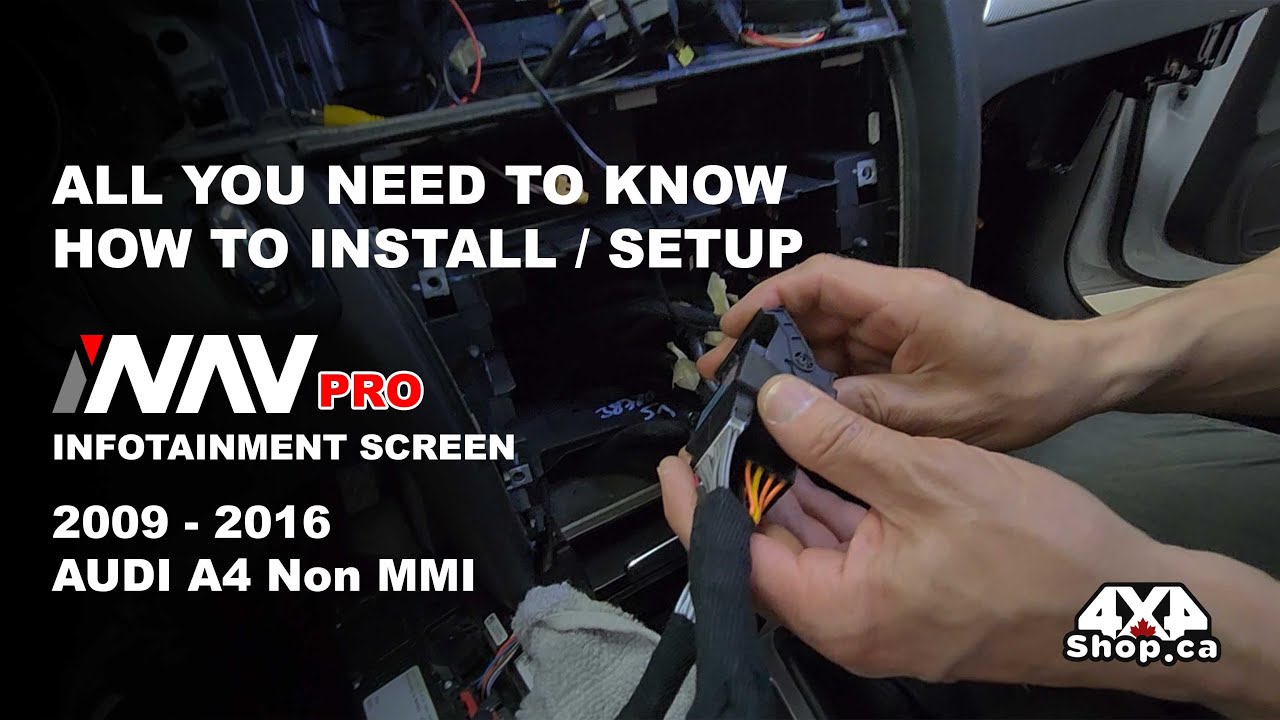 STEP BY STEP How to INSTALL Infotainment System for Audi A4 B8 B8.5 Non ...