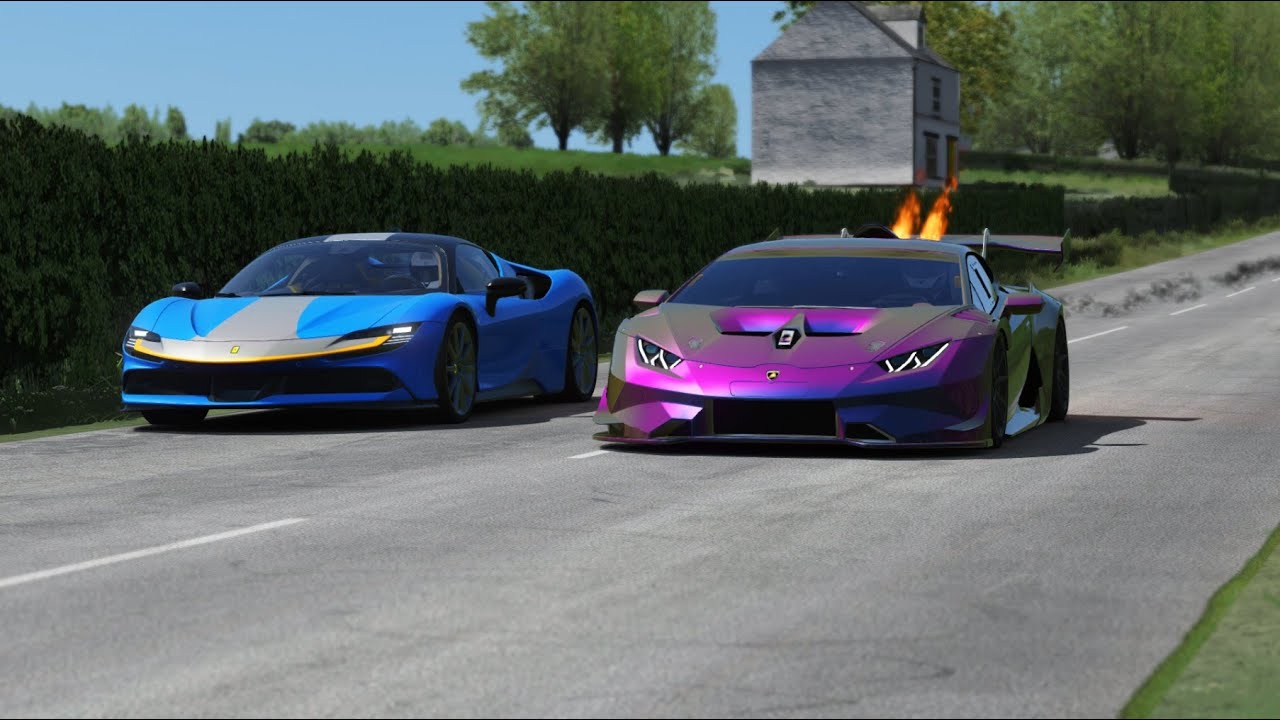Lamborghini Huracan Alex Choi 1083whp vs Ferrari SF90 Stradale 1000hp ...