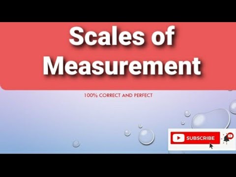 Scales of Measurement-well explained - YouTube