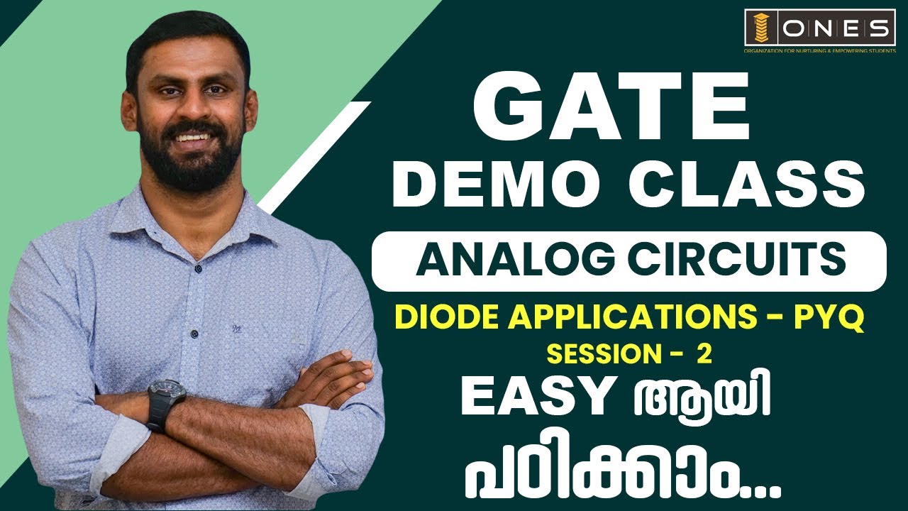 GATE | ANALOG CIRCUITS - DEMO CLASS | DIODE APPLICATIONS - PYQ ...