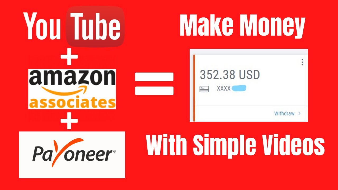 How To Make Money On Youtube Without Adsense With Amazon Associate ...