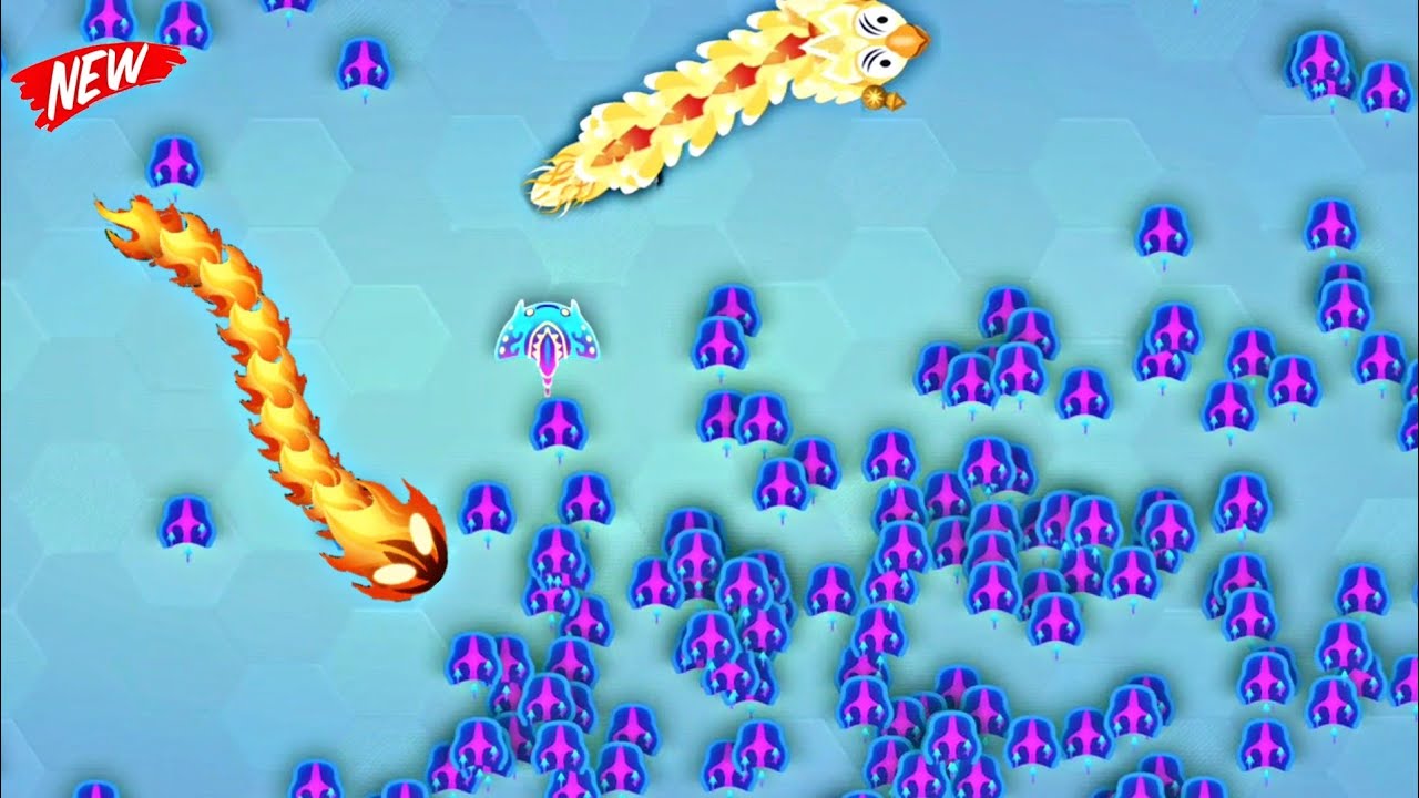 Snake Io 🐍 Agni skin Vs Vanilla Snake 🐍 The Map Snake Game - YouTube