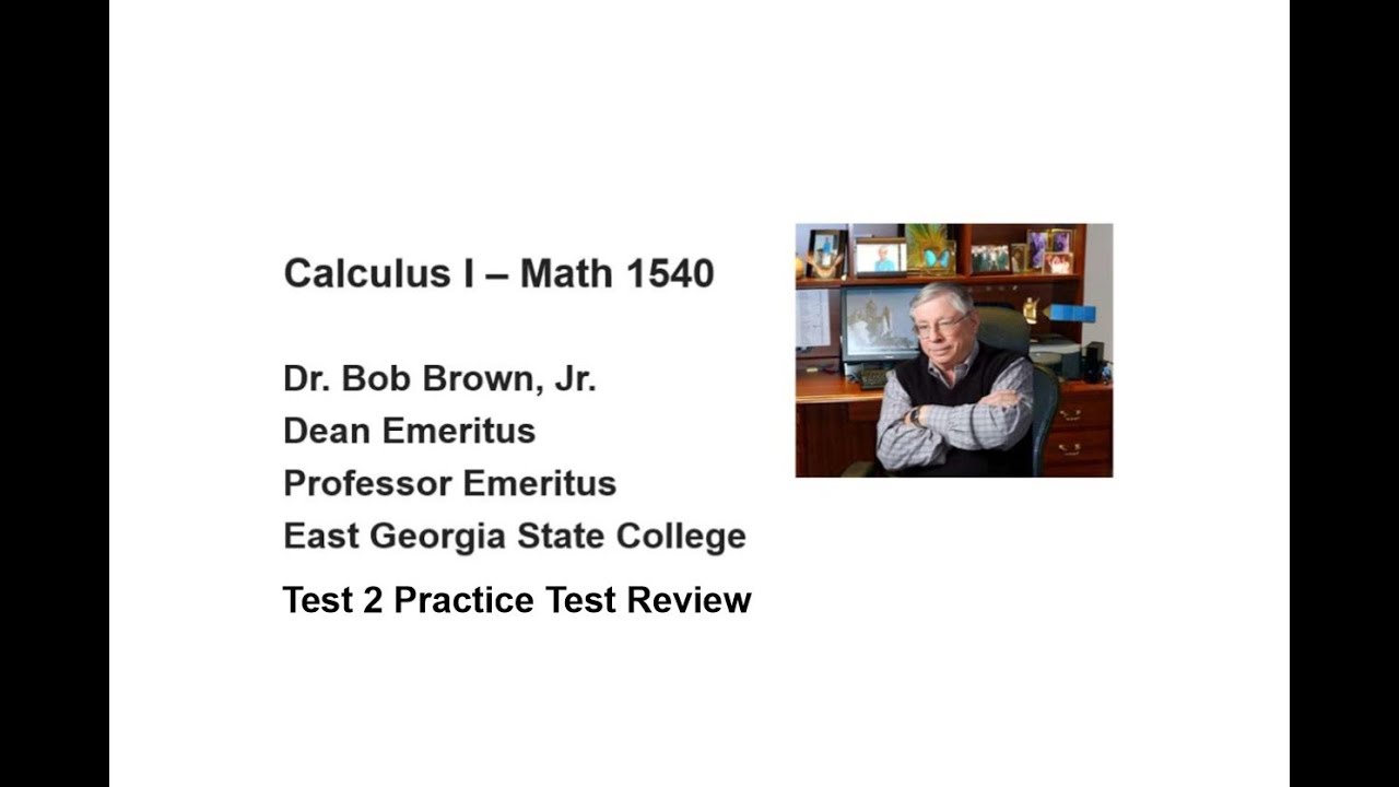 Calculus I Test 2 Practice Review - YouTube