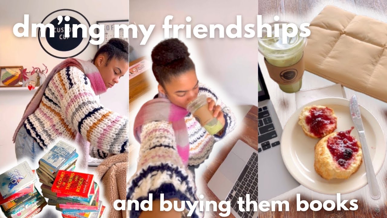dm’ing my friendships and buying them books | book week day 4 - YouTube
