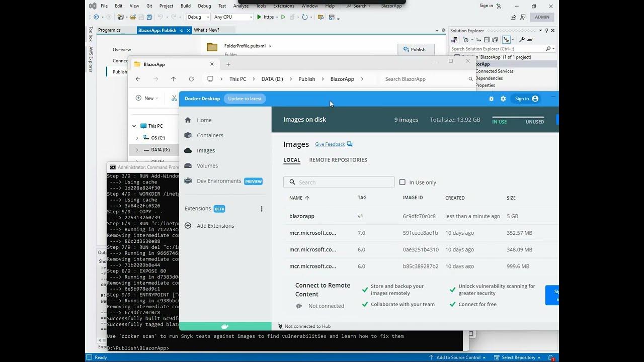 Build The Docker Image for Blazor Server Web APP .Net 8.0 and Run It in ...