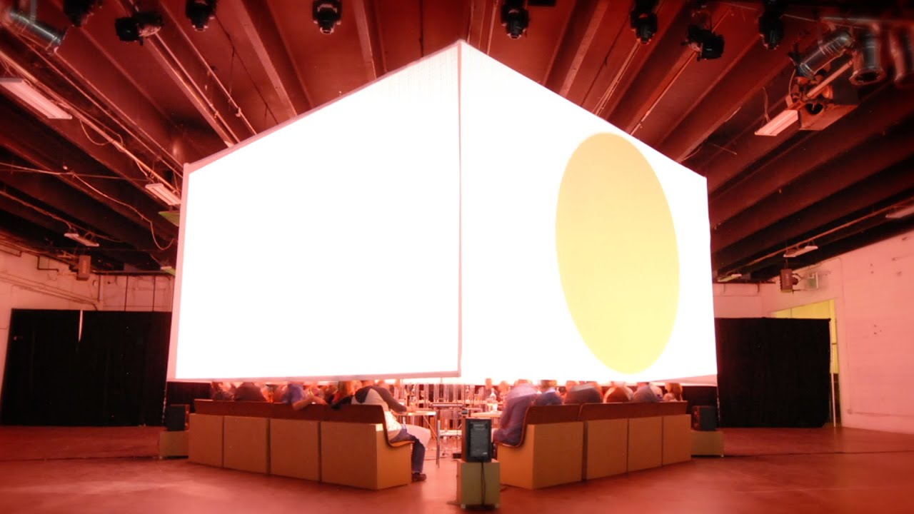 This Crazy Restaurant Has You Dining Inside A Video Cube - YouTube